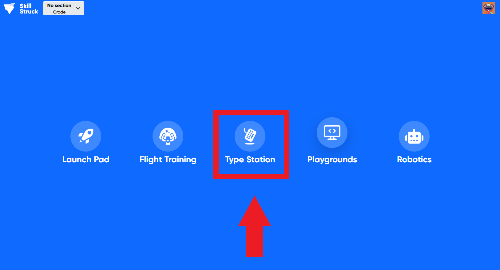 Type Station: Skill Struck's Keyboarding Course